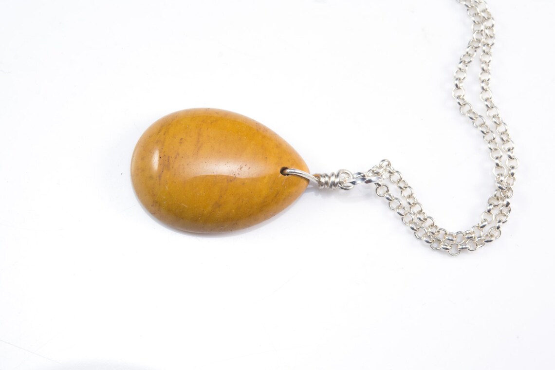 Yellow Mookaite Jasper Necklace Natural Mookaite Jewelry - Etsy