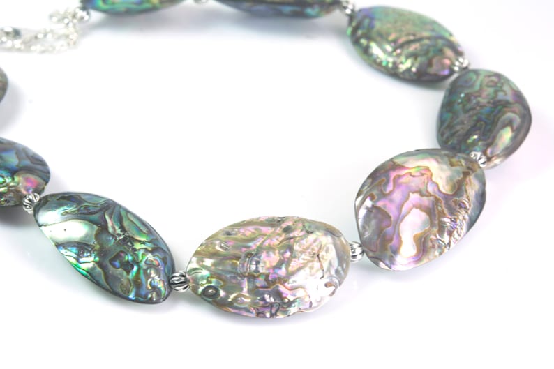 Natural Abalone Shell Jewelry Purple Green Abalone Shell - Etsy
