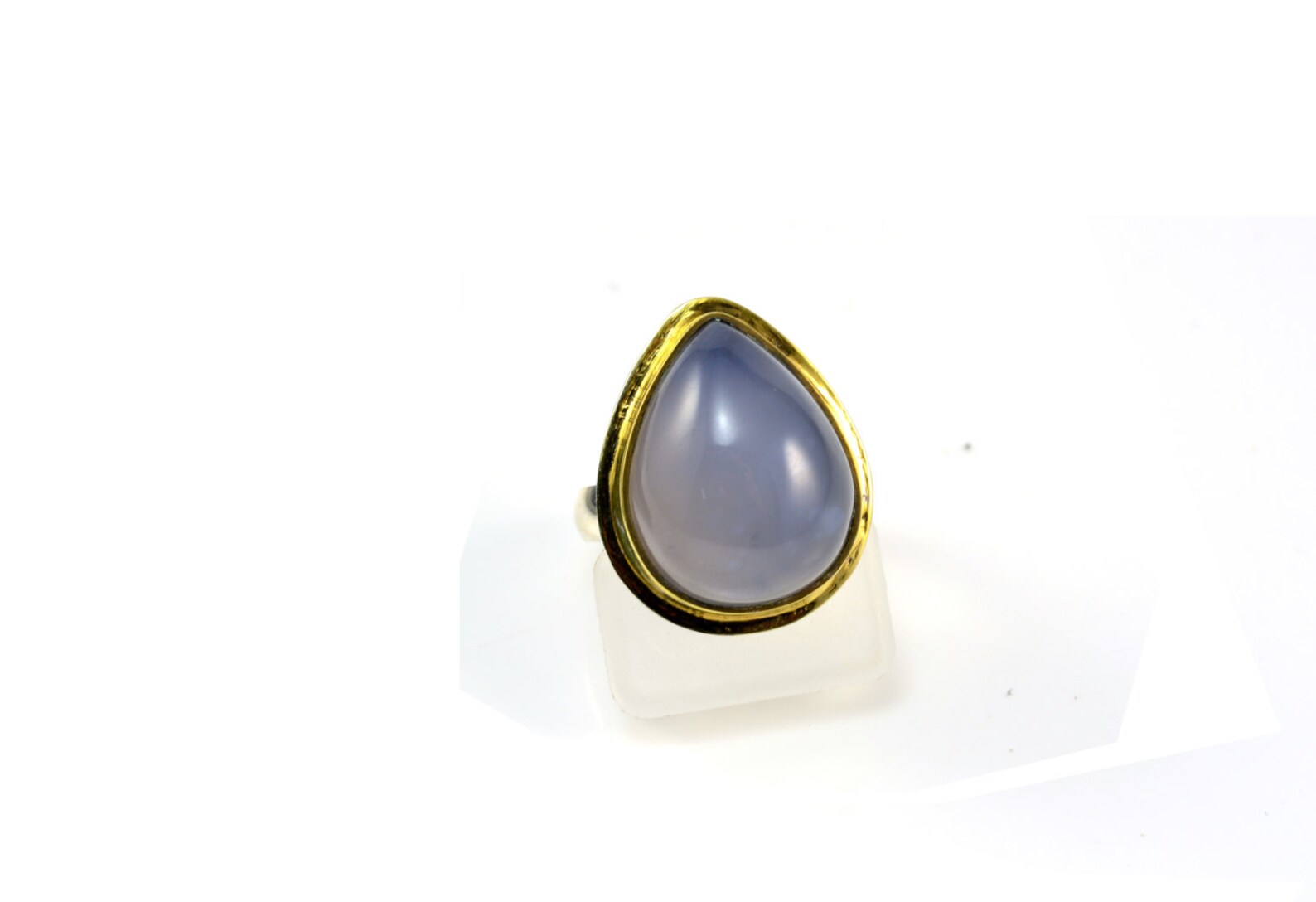 Chalcedony Ring Blue Chalcedony Natural Chalcedony Ring - Etsy