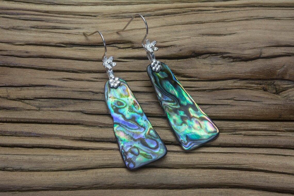 Abalone Shell Earrings shell Earrings Abalone Shell - Etsy