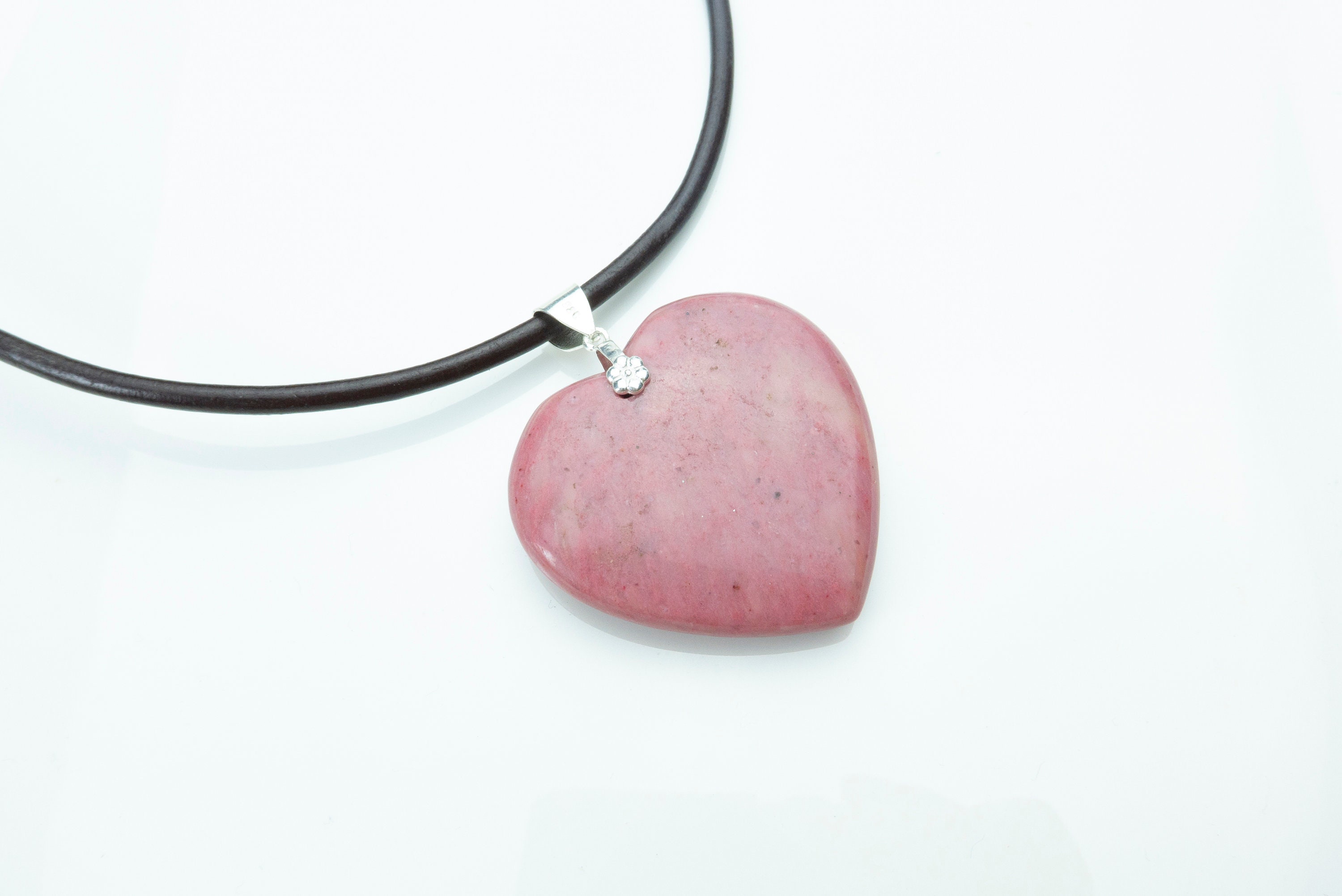 Natural Rhodonite Heart Shape Pendant Pink Gemstone Pendant - Etsy