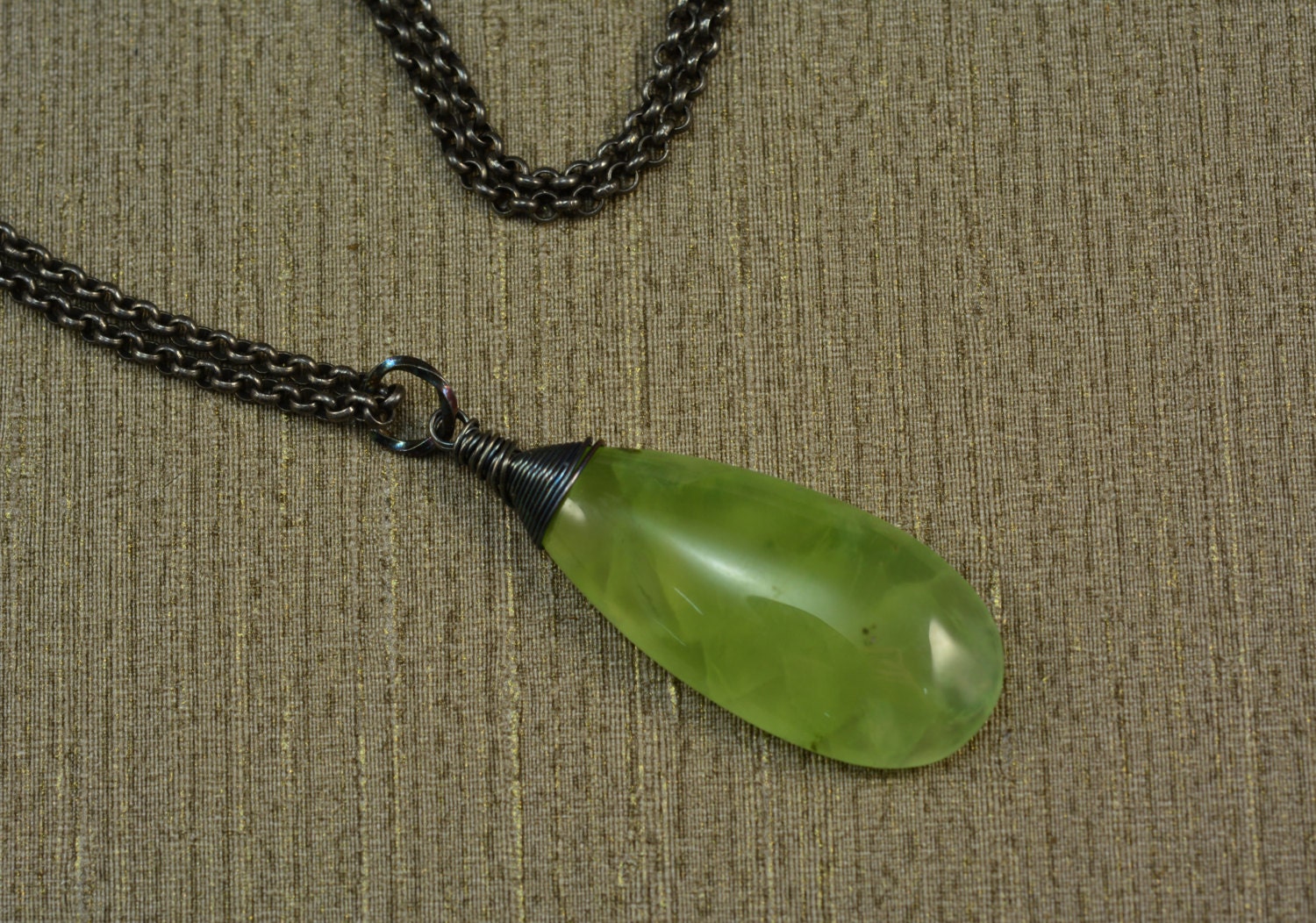 Prehnite Pendant Prehnite Jewelry Lime Green Pendant - Etsy