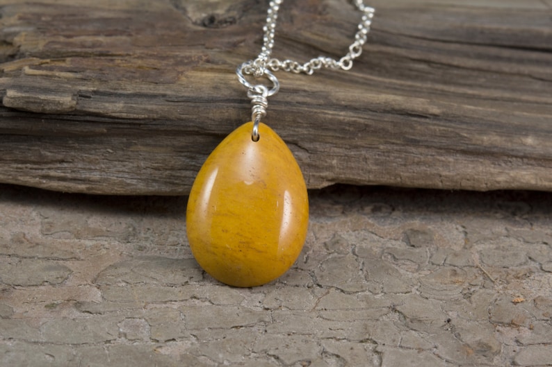 Yellow Mookaite Jasper Necklace Natural Mookaite Jewelry - Etsy