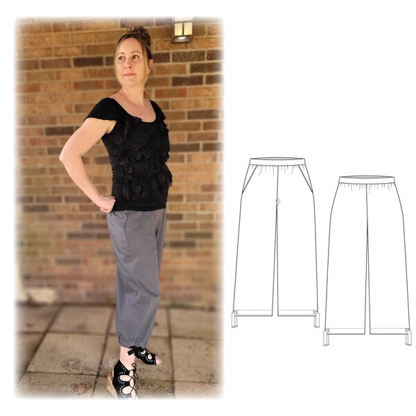 Capri Pant Pattern - Etsy