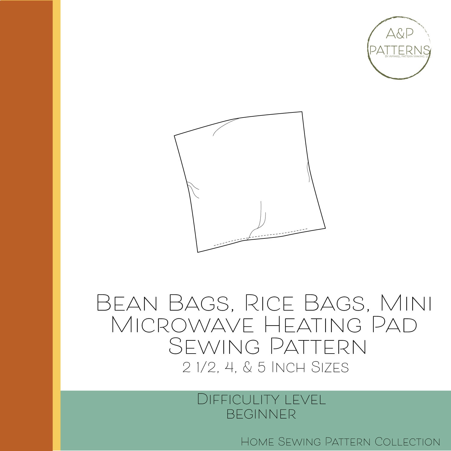 Ribbed Sewing Pattern Rice Bags