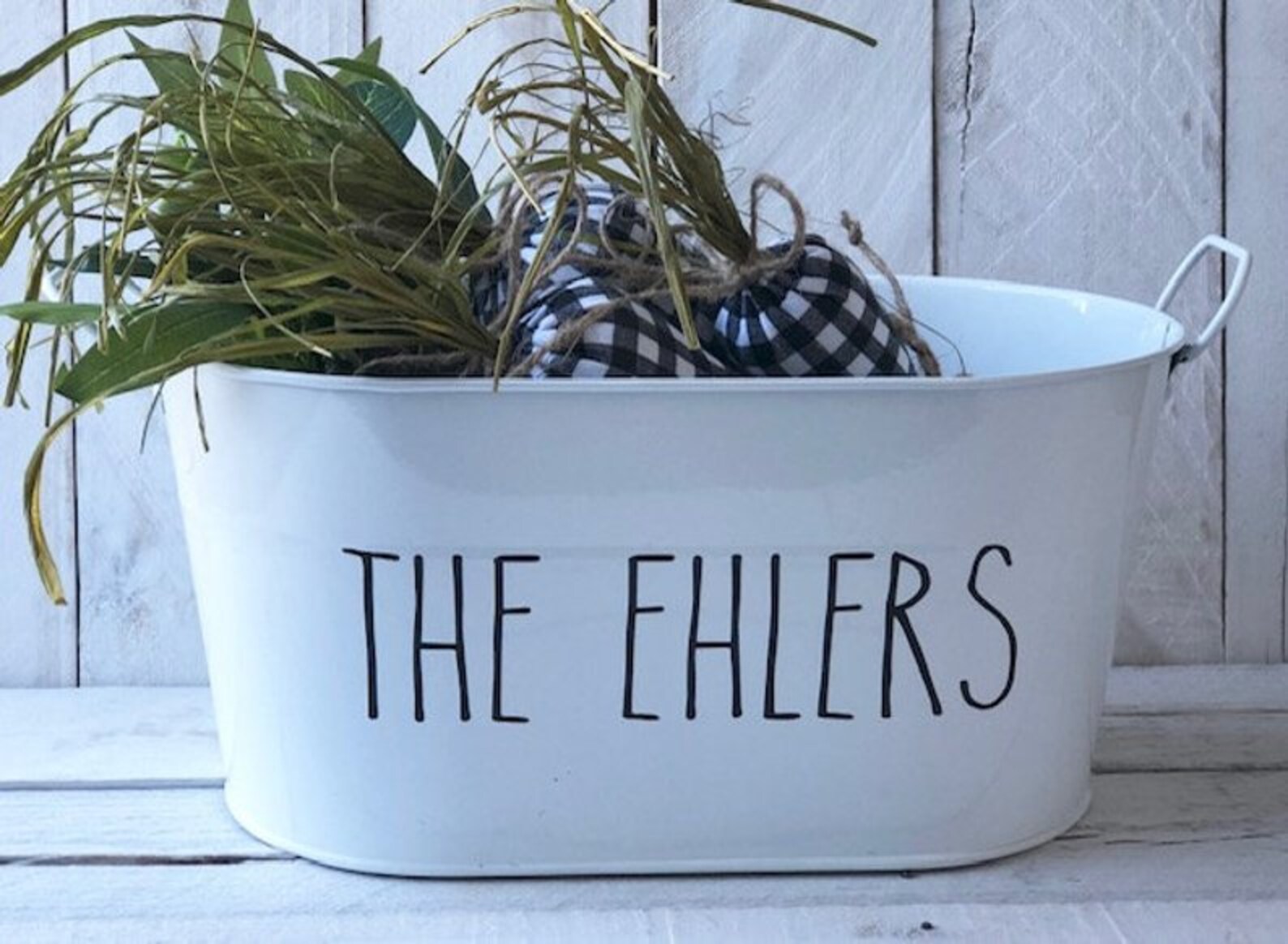 Farmhouse Decor, Farmhouse Planter, Personalized Decor, Farmhouse Tub ...