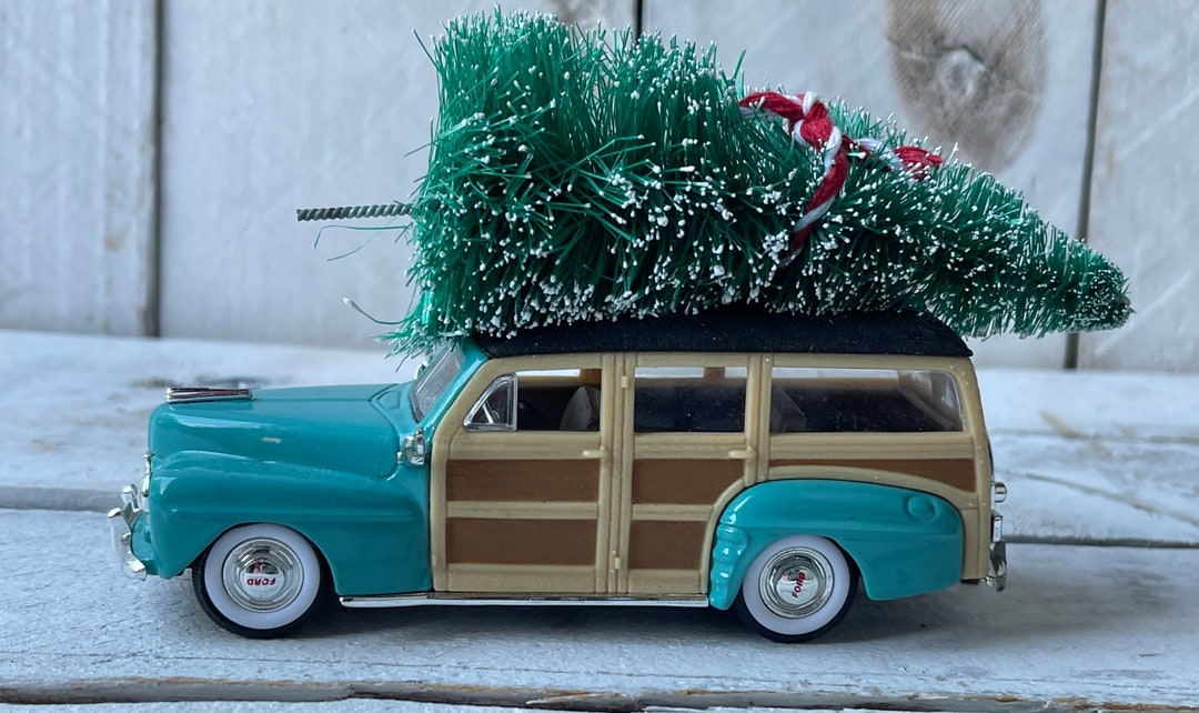 Christmas Tree Car, Christmas Station Wagon,farmhouse Christmas Decor ...