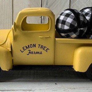 Yellow Farm Truck, Farm Truck, Metal Farm Truck, Yellow Metal Truck ...