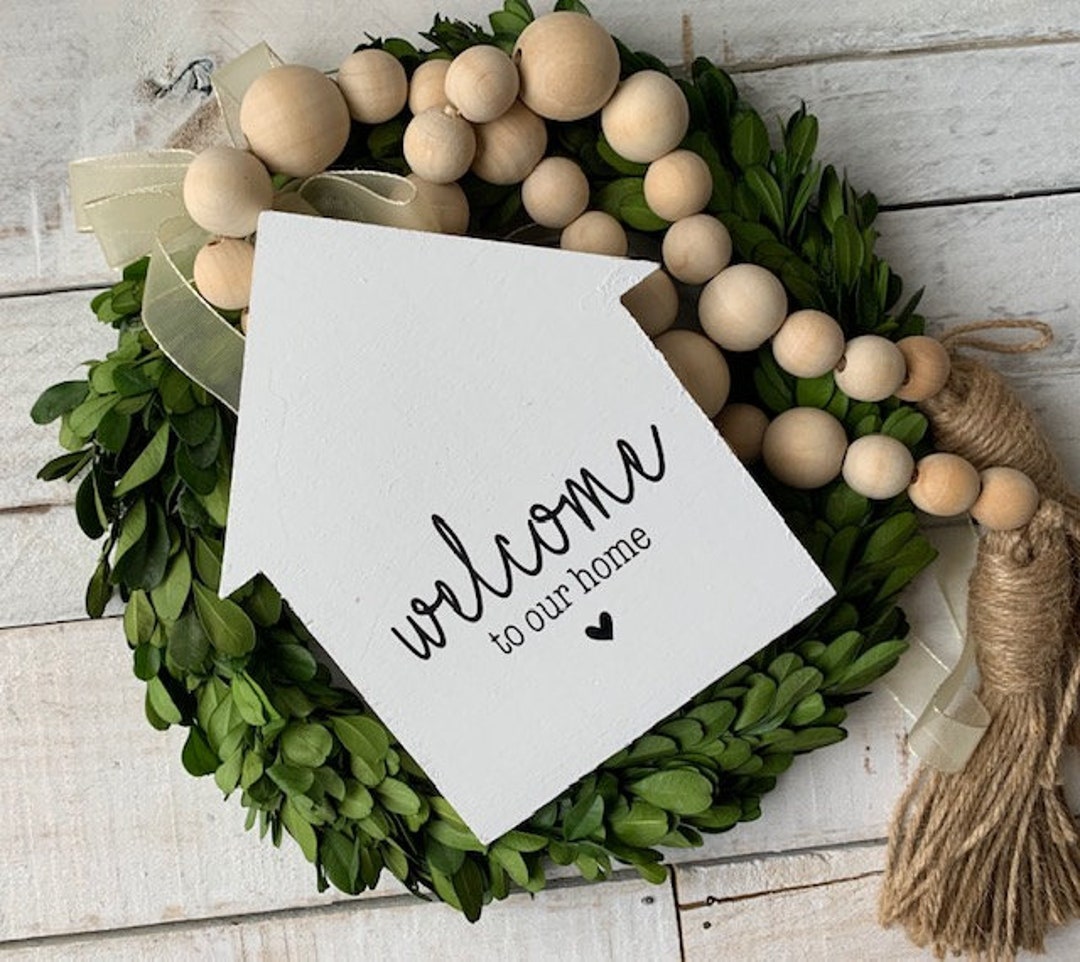 Farmhouse Decor, Farmhouse Sign, Welcome Sign, Welcome to Our Home Sign ...