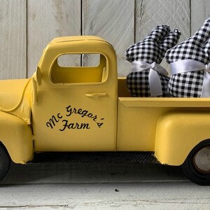 Yellow Farm Truck, Farm Truck, Metal Farm Truck, Yellow Metal Truck ...