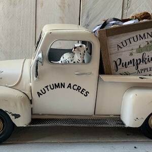 Farmhouse Decor, White Farm Truck, White Truck, Fall Truck ...