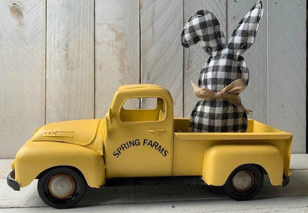 Yellow Farm Truck, Farm Truck, Metal Farm Truck, Yellow Metal Truck ...