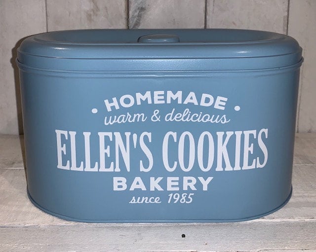 Personalized Cookie Tin Farmhouse Decor Farmhouse Kitchen | Etsy