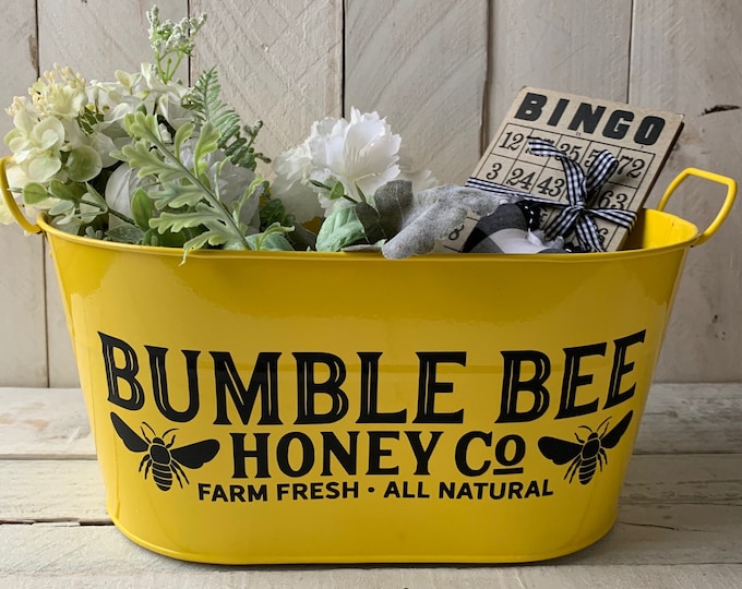 Farmhouse Decor,farmhouse Planter, Personalized Decor, Farmhouse Tin ...