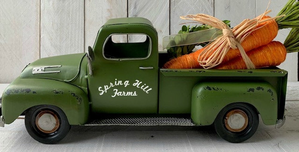 Green Farm Truck, Farm Truck, Metal Farm Truck, Green Truck ...