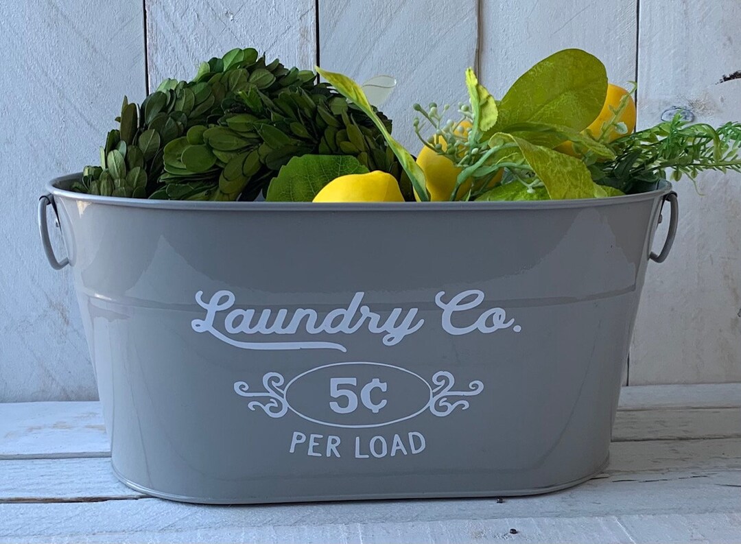 Farmhouse Decor,laundry Tin,laundry Room Decor,farmhouse Laundry ...