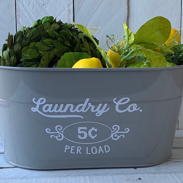 Laundry Tin - Etsy