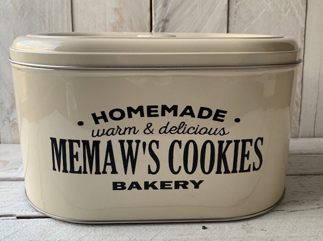 Personalized Cookie Tin Farmhouse Decor Farmhouse Kitchen | Etsy