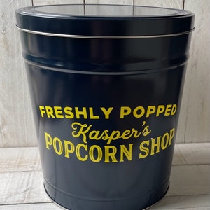 Personalized Popcorn Tin Can - Etsy