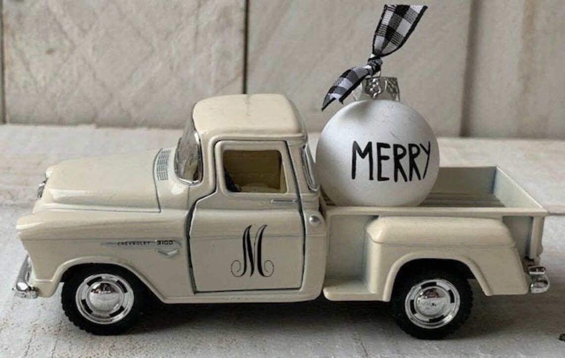 Farmhouse Christmas, Metal Christmas Truck, Red Christmas Truck,farm ...