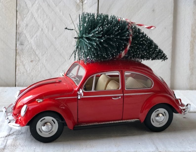 Diecast VW Bug With Christmas Tree Christmas Tree VW Beetle - Etsy