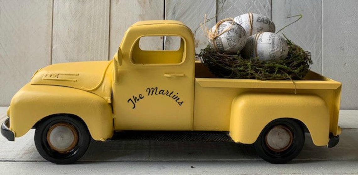 Yellow Farm Truck Farm Truck Metal Farm Truck Yellow Metal | Etsy
