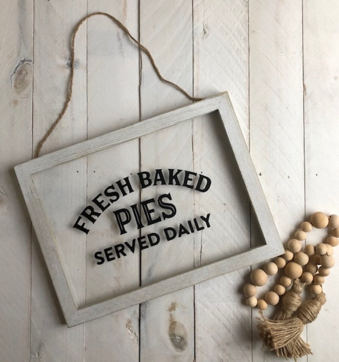 Farmhouse Decor Fresh Baked Pies Sign Windowpane Sign Pies - Etsy