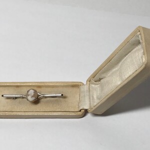 Vintage 800 Silver Cameo Brooch With Box - Etsy
