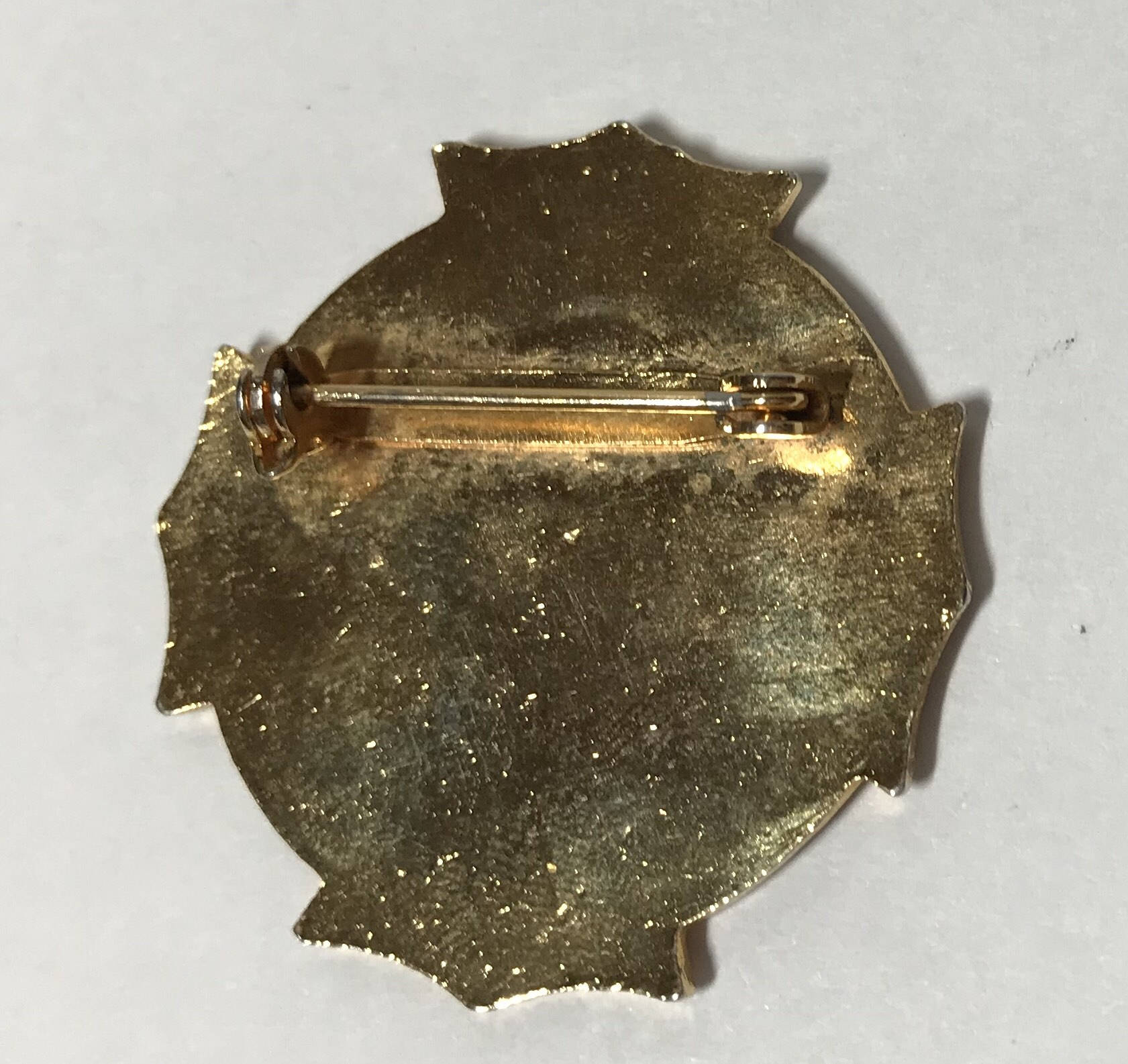 Vintage 1979 Pin Wirh Crown and RR Initials and Blue Enamel - Etsy