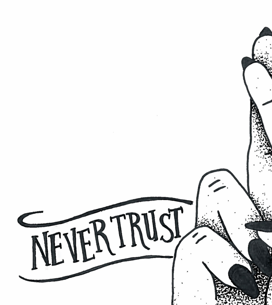 Never Trust the Living Art Print - Etsy
