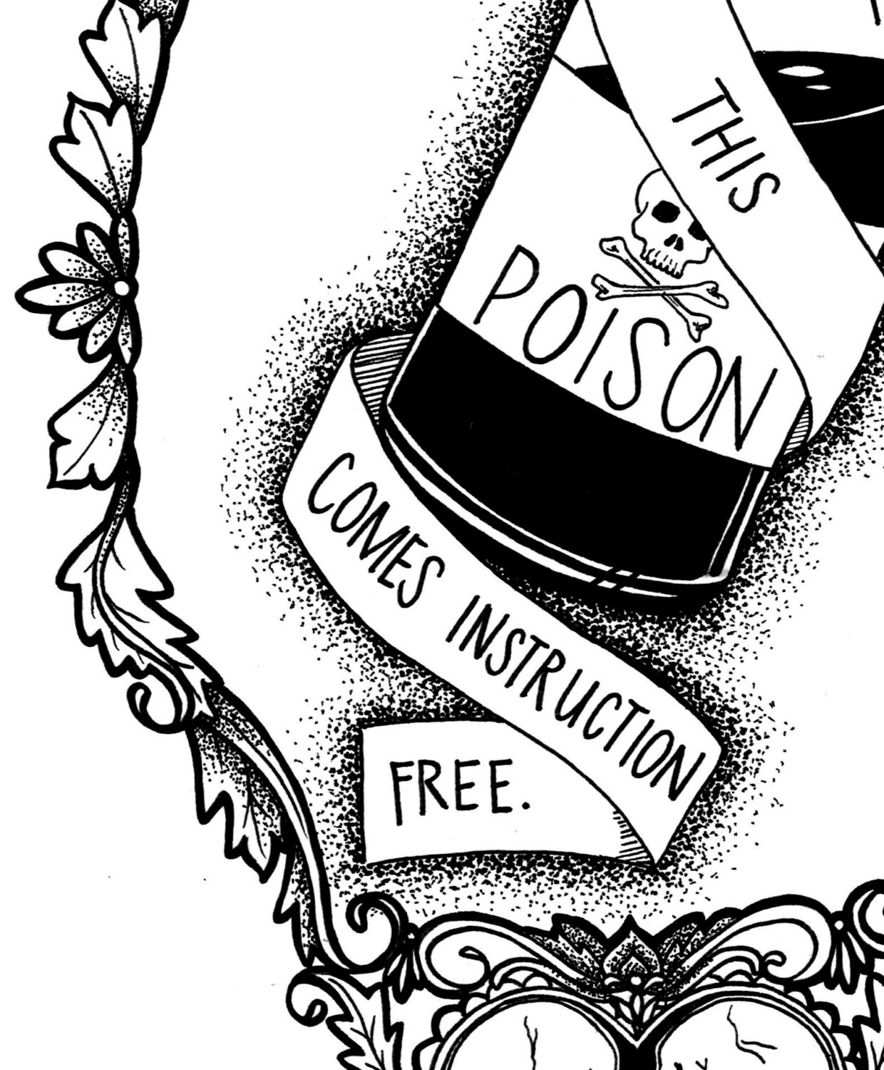 This Poison Comes Instruction Free Art Print - Etsy