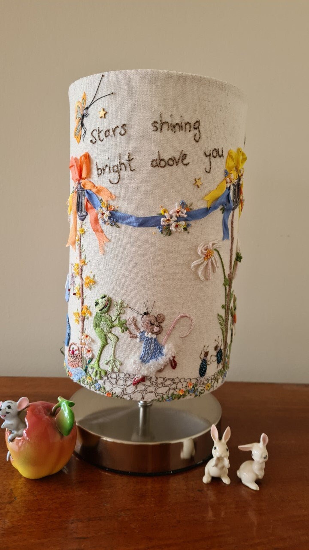 Dream A Little Lampshade Instructions Hand Embroidery Children Lamp or ...