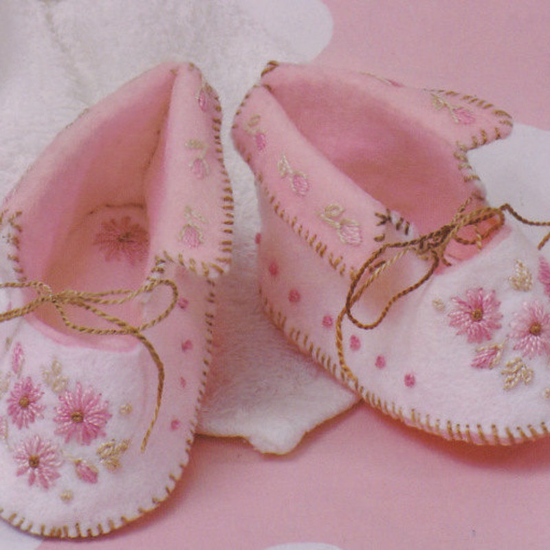 Felt Baby Booties - Etsy