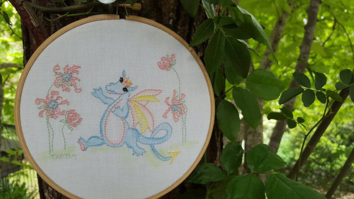 Dragon Embroidery. Hand Embroidery. Instructions Embroidery Pattern ...