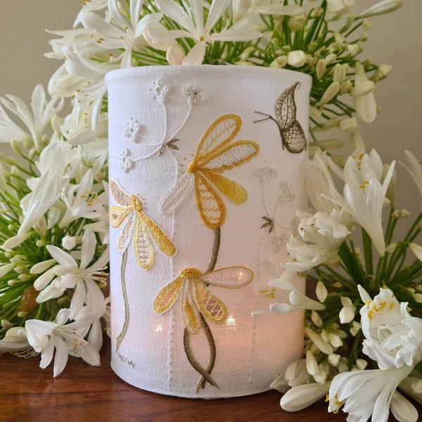 Embroidered Lamp Shade - Etsy
