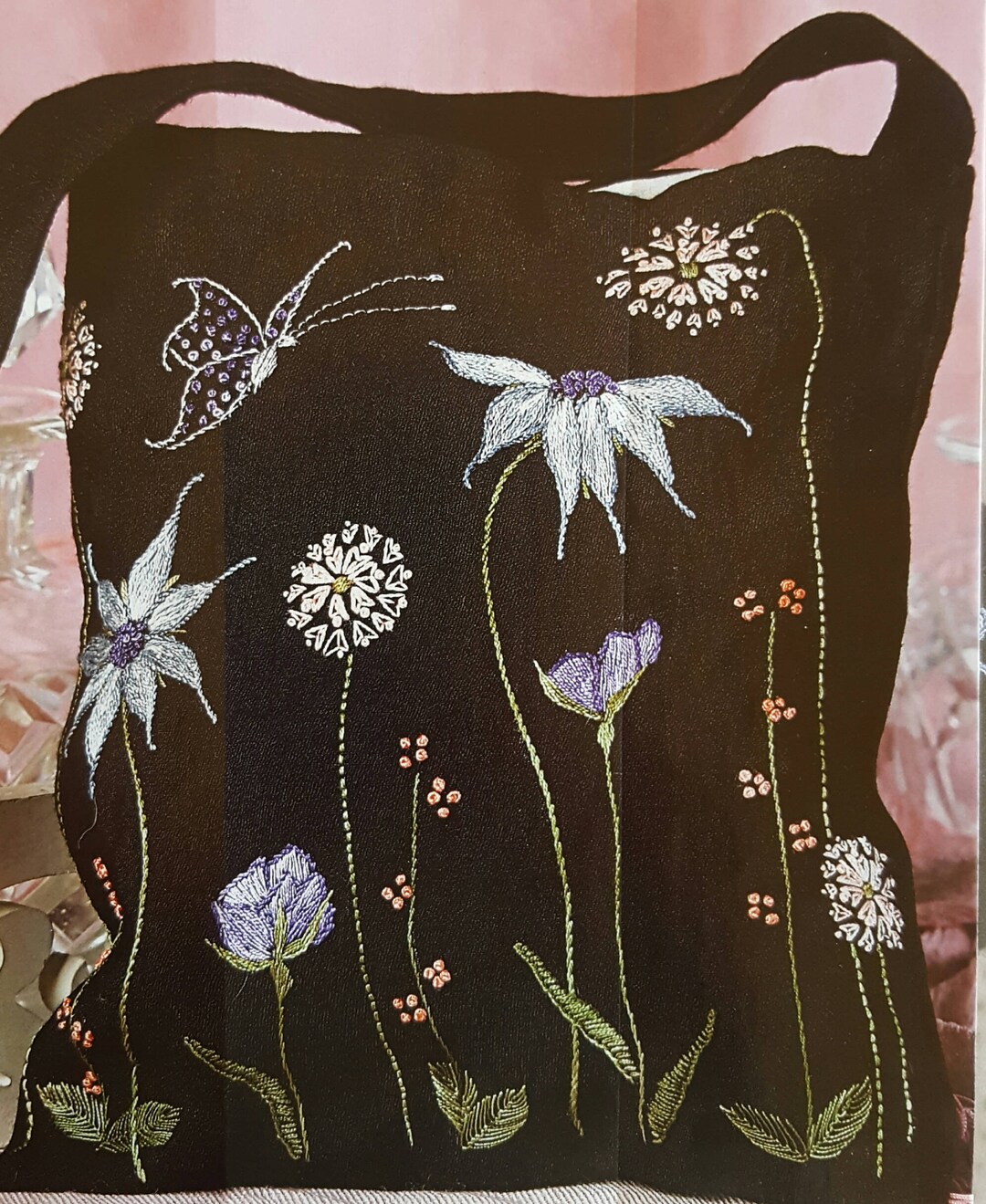 Hand Embroidery Pattern. Handbag Instructions & Pattern PDF. Handbag ...