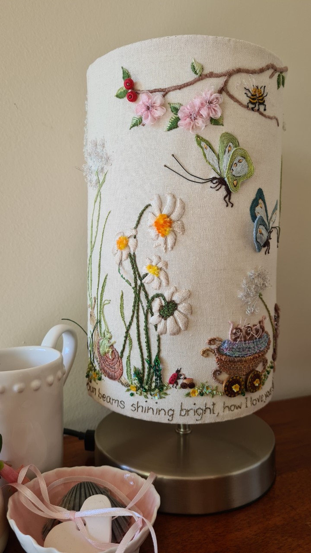 Sunbeams Hand Embroidery Lampshade Panel & Instructions: Children's ...