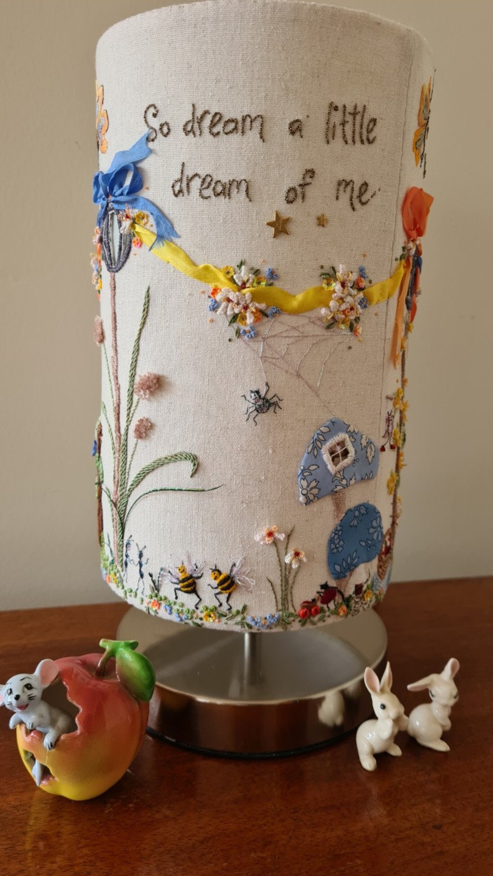 Dream A Little Lampshade Instructions Hand Embroidery Children Lamp or ...