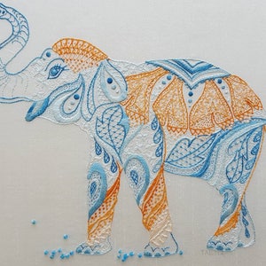 ELEPHANT Modern Hand Embroidery Pattern Elephant. Embroidery ...