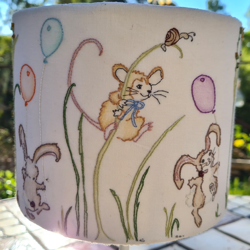 Embroidered Lamp Shade - Etsy