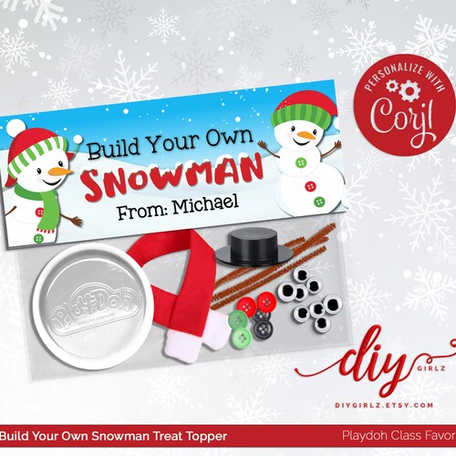 Reindeer Christmas Classroom Favor PDF / Editable Christmas - Etsy