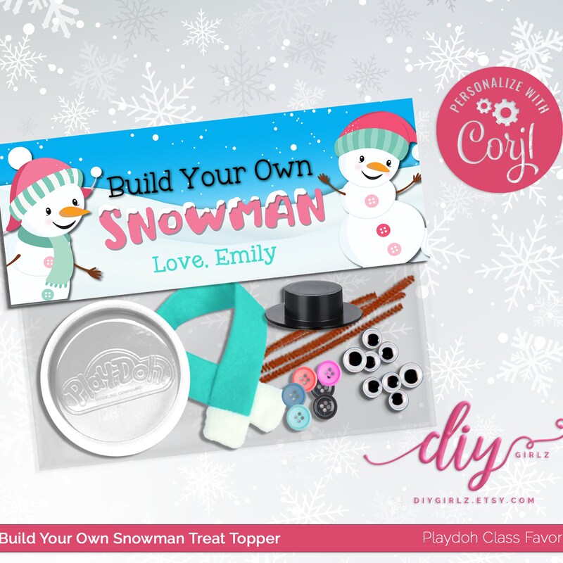 Playdoh Snowman Kit - Etsy