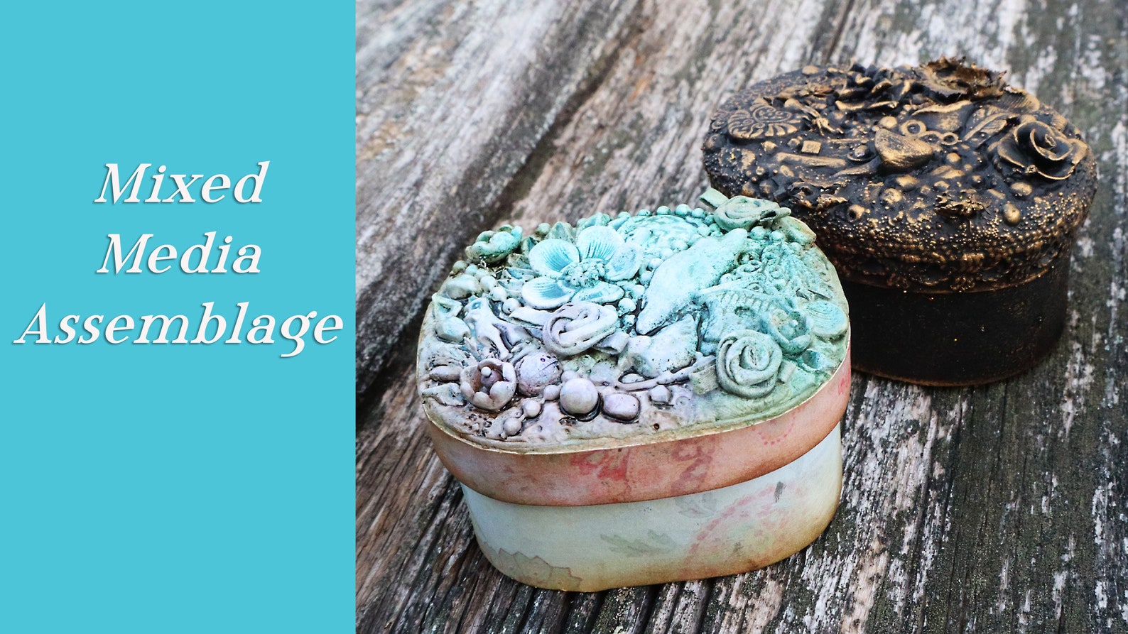 Mixed Media Assemblage/collage-downloadable VIDEO Tutorial - Etsy