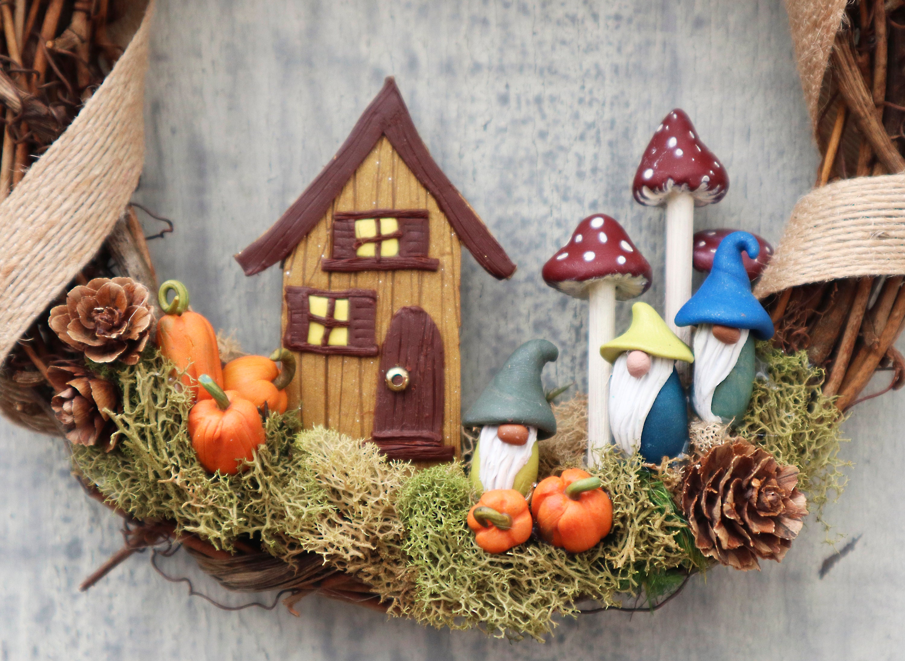 Woodland Wreaths in Polymer Clay-downloadable VIDEO Tutorial - Etsy
