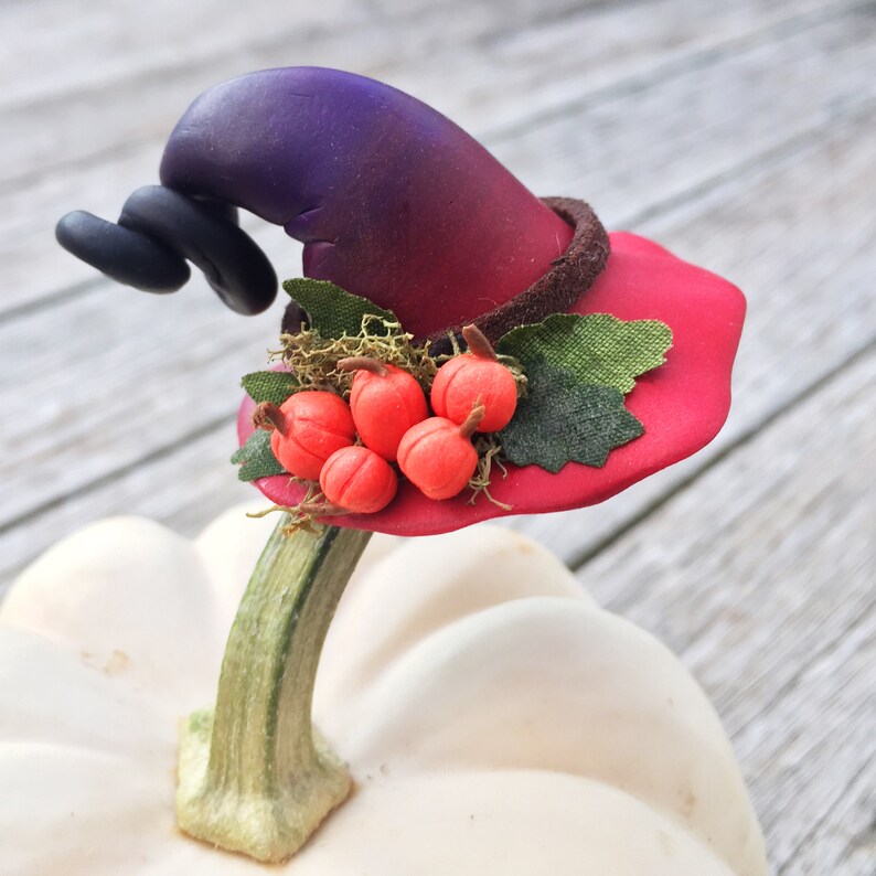 Fall Fairy Hats in Polymer Clay-downloadable VIDEO Tutorial - Etsy