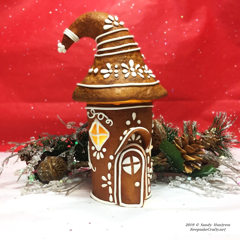 Gingerbread Houses in Polymer Clay-downloadable VIDEO Tutorial-create ...