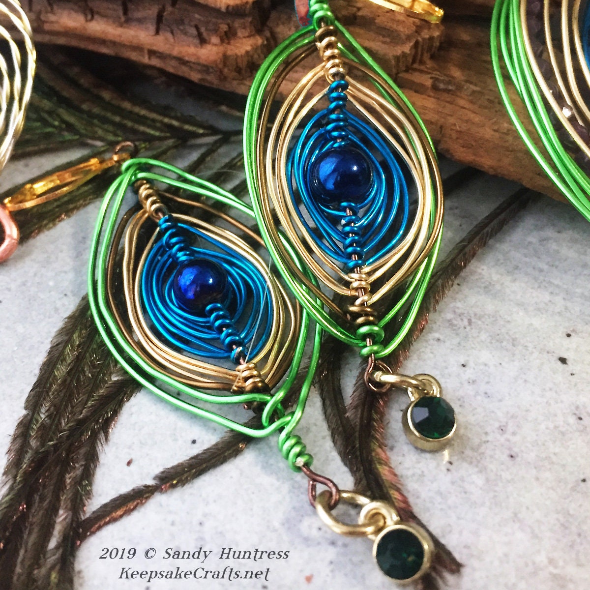 Peacock Style Wire Wrapped Jewelry-downloadable VIDEO Tutorial - Etsy