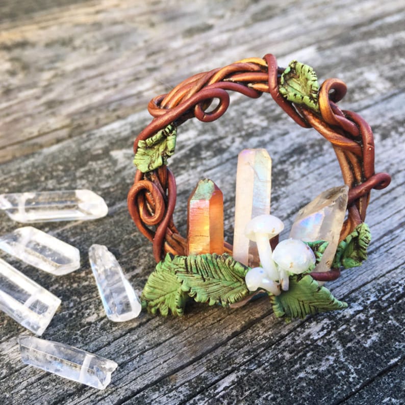 Woodland Crystal Circles in Polymer Clay-downloadable VIDEO Tutorial - Etsy