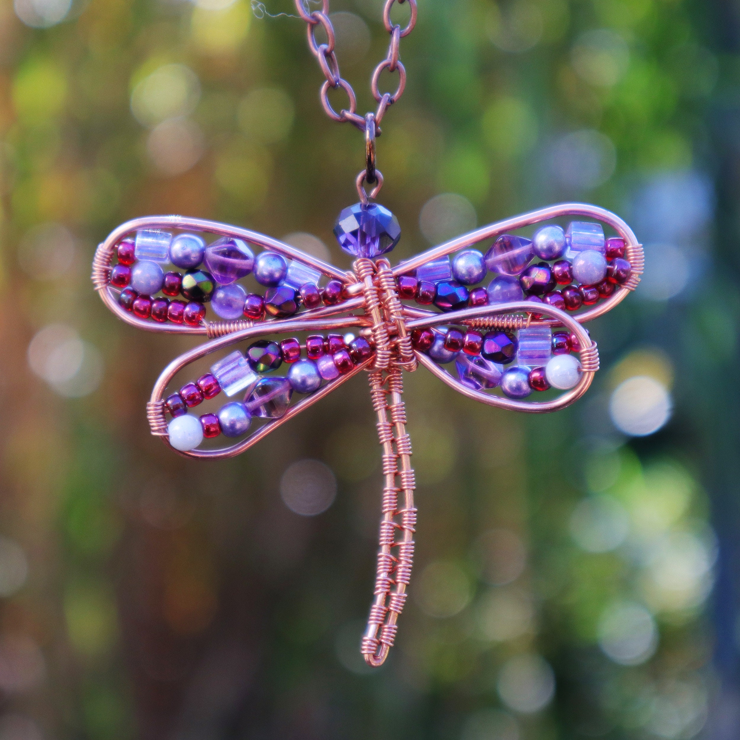 Beaded Wire Dragonflies-downloadable VIDEO Tutorial-do Simple Wire ...