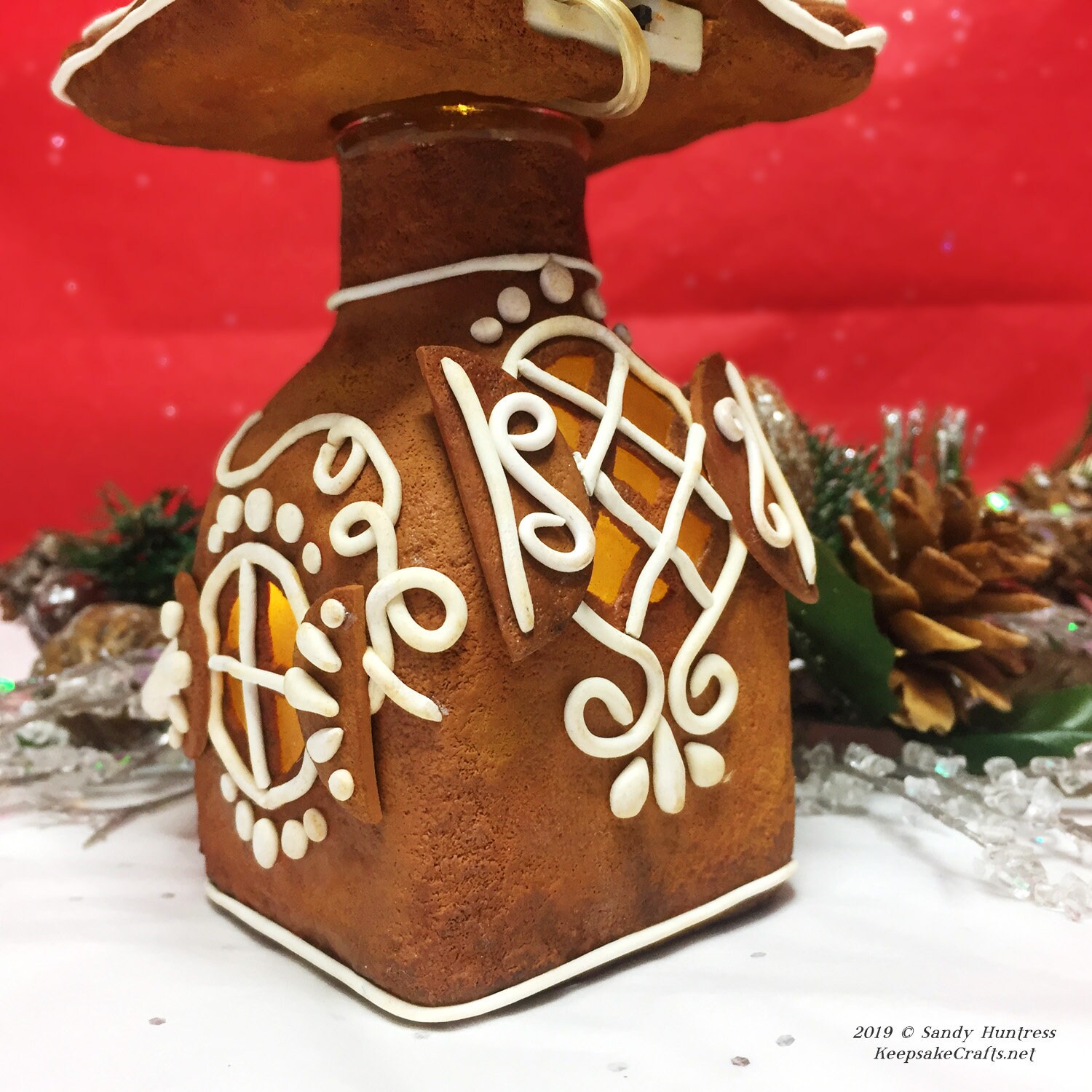 Gingerbread Houses in Polymer Clay-downloadable VIDEO Tutorial-create ...